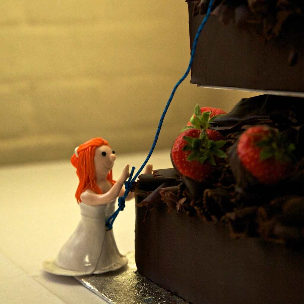 The return of the rock climbing wedding cake toppers – the Severe climber